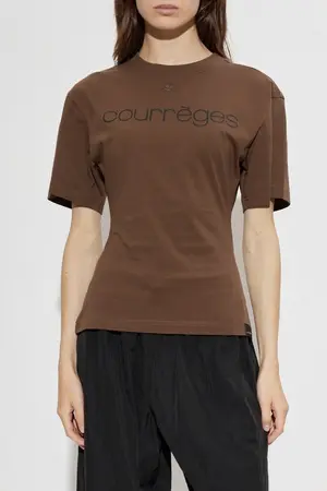 COURREGES T-shirt With Printed Logo