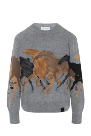 Stella McCartney Wool Sweater With Decorative Pattern