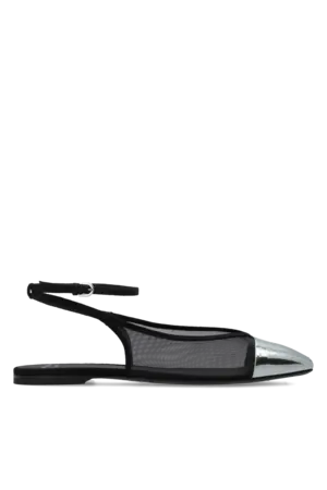 Emporio Armani Backless Ballet Flats - Black