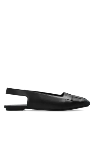 Emporio Armani Backless Ballet Flats - Black