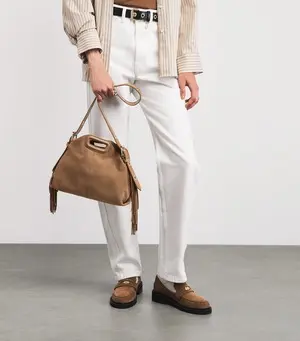 Maje Leather Miss M Shoulder Bag