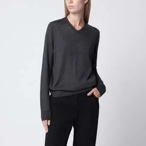 THE ROW Ondre Jumper In Anthracite Cashmere And Silk