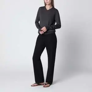 THE ROW Ondre Jumper In Anthracite Cashmere And Silk