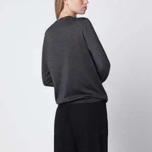 THE ROW Ondre Jumper In Anthracite Cashmere And Silk