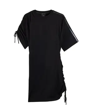 Adidas Y-3 Wool Cinched Drape Tee Dress - Black