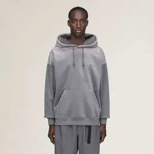 Adidas Y-3 Velvet Corduroy Hoodie - Grey Five