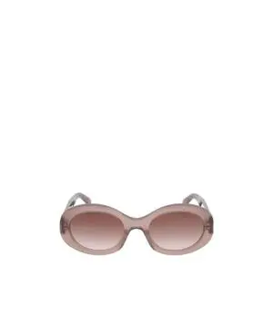 Celine Oval-frame Sunglasses - Nude