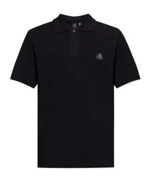 Moose Knuckles Short-sleeved Polo Shirt - Black