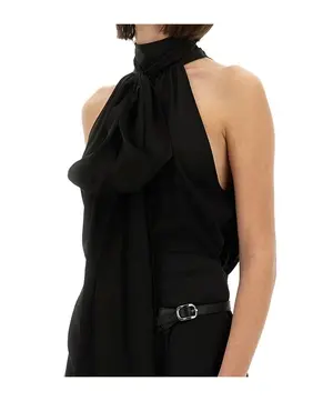TOM FORD Sleeveless Lavalliere Blouse