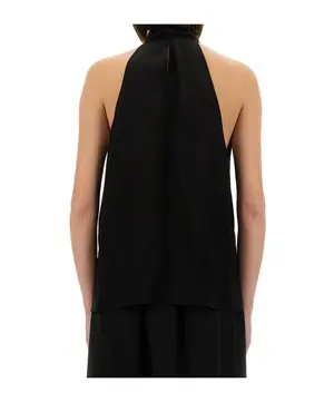 TOM FORD Sleeveless Lavalliere Blouse