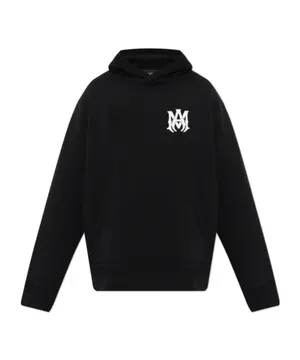 Amiri Logo-print Cotton Hoodie - Black