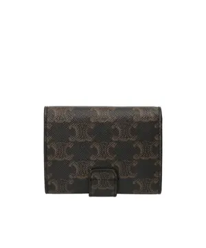 Celine Fine Strap Wallet Nino In Triomphe Canvas
