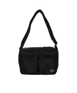 PORTER-YOSHIDA  CO Tanker Large Zipper Shoulder Bag - Black