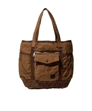 PORTER-YOSHIDA  CO Crag Top Snap Handle Bag - Brown