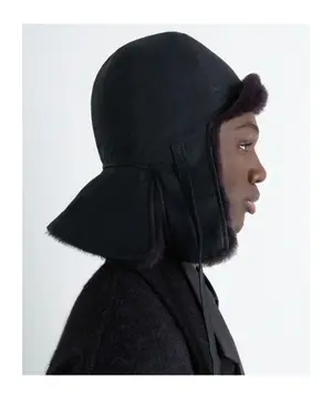LEMAIRE Reversible Shearling Hat