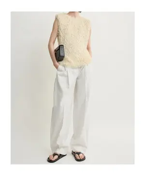 TOTEME Feathered-jersey Top