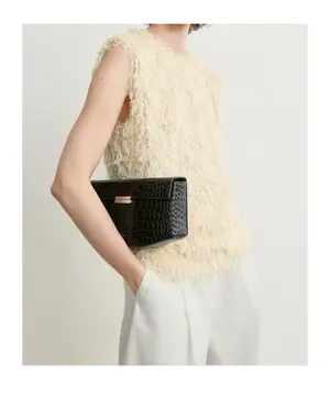 TOTEME Feathered-jersey Top