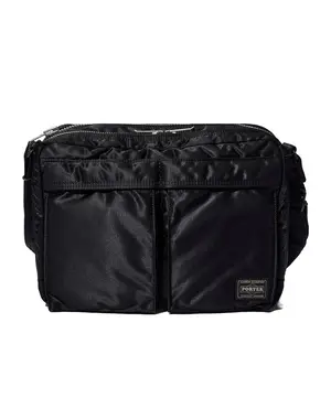 PORTER-YOSHIDA  CO Tanker Large Shoulder Bag With Zipper - Black
