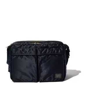 PORTER-YOSHIDA  CO Tanker Large Zipper Shoulder Bag - Black