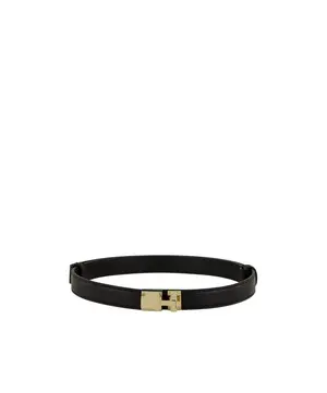 TOM FORD Embossed Leather Slim Belt - Black