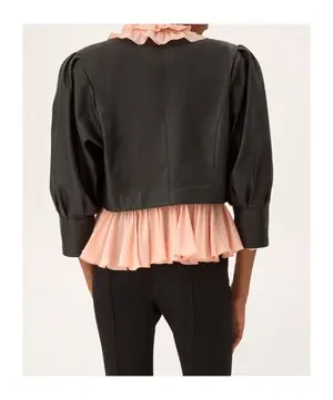 Chloé Collarless Cropped Jacket