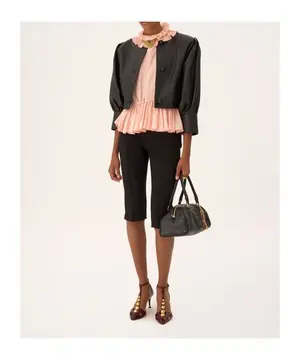 Chloé Collarless Cropped Jacket