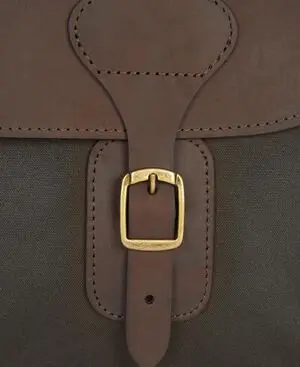 Barbour Foldover Logo Embossed Briefcase