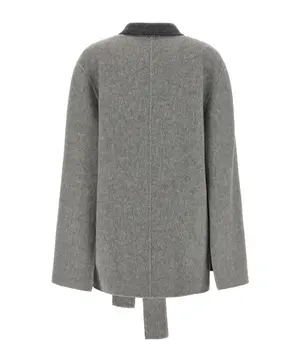 Alberta Ferretti Shawl-style Wool Coat