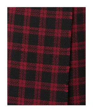 Pinko Plaid Midi Skirt