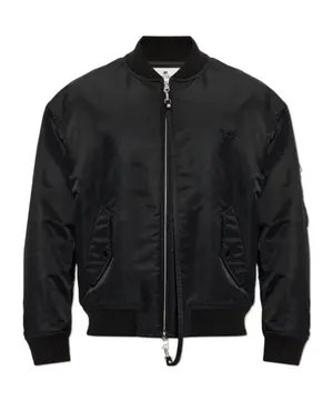 COURREGES Long-sleeved Zip-up Bomber Jacket