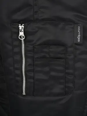 COURREGES Long-sleeved Zip-up Bomber Jacket