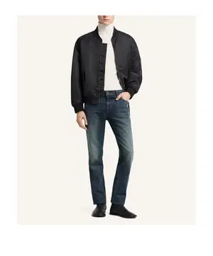COURREGES Long-sleeved Zip-up Bomber Jacket