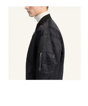 COURREGES Long-sleeved Zip-up Bomber Jacket