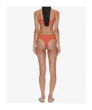 Christopher Esber Ruffled Strapless Bikini Top With Center Accessory