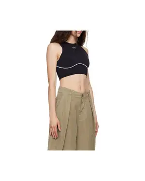 Off-White Crewneck Sports Vest With Contrasting Logo