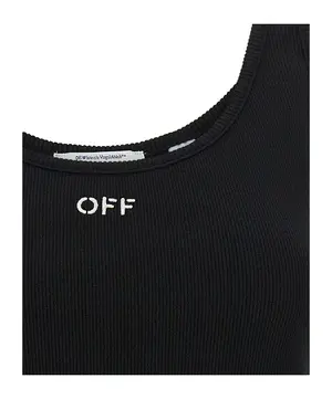 Off-White Off Stamp" Ribbed Tank Top
