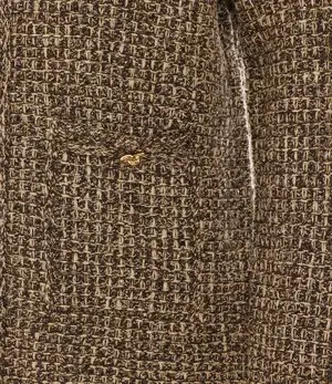 Fabiana Filippi Sequined Zip-up Tweed Jacket - Ebony