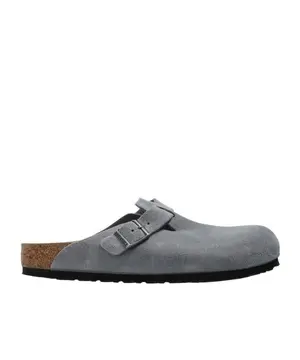 BIRKENSTOCK Round-toe Mules - Gray