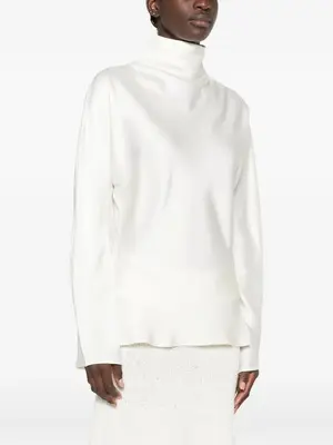 RÓHE Button-back High-neck Top - No
