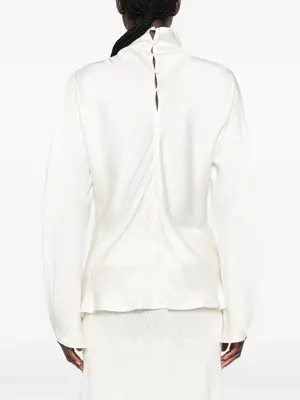 RÓHE Button-back High-neck Top - No