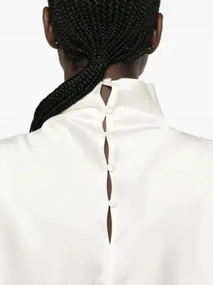RÓHE Button-back High-neck Top - No
