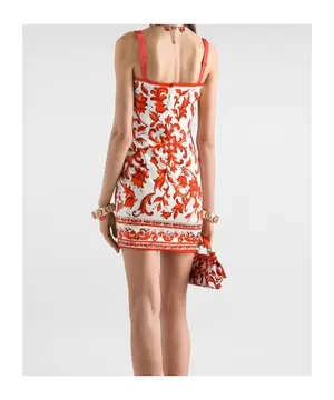 Dolce & Gabbana Majolica Print Mini Dress
