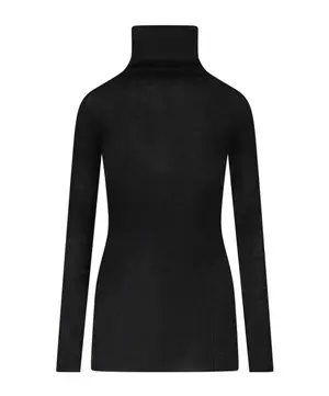 Rick Owens Long-sleeved Knitwear - Black