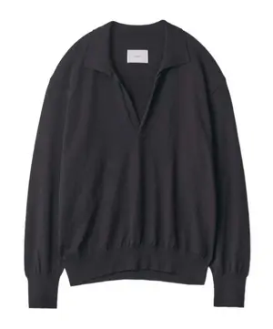 SSSTEIN Long-sleeved Polo Shirt - Black