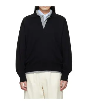 SSSTEIN Long-sleeved Polo Shirt