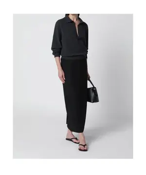 TOTEME Belt Loop Midi Skirt