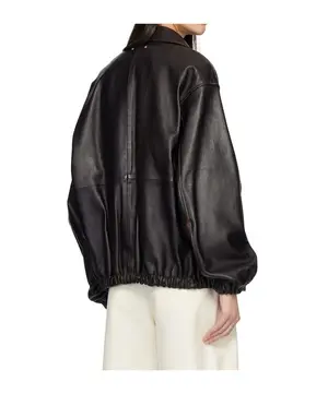 SSSTEIN Zippered Leather Jacket