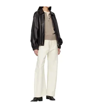 SSSTEIN Zippered Leather Jacket