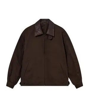 SSSTEIN Lapel Zip-up Jacket - Brown