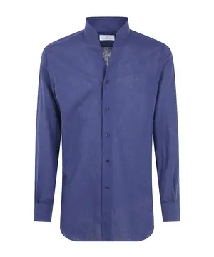 MAZZARELLI Long-sleeved Shirt - Blue